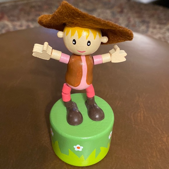 Toys | Vintage Cowgirl Collapsing Thumb Puppet | Poshmark